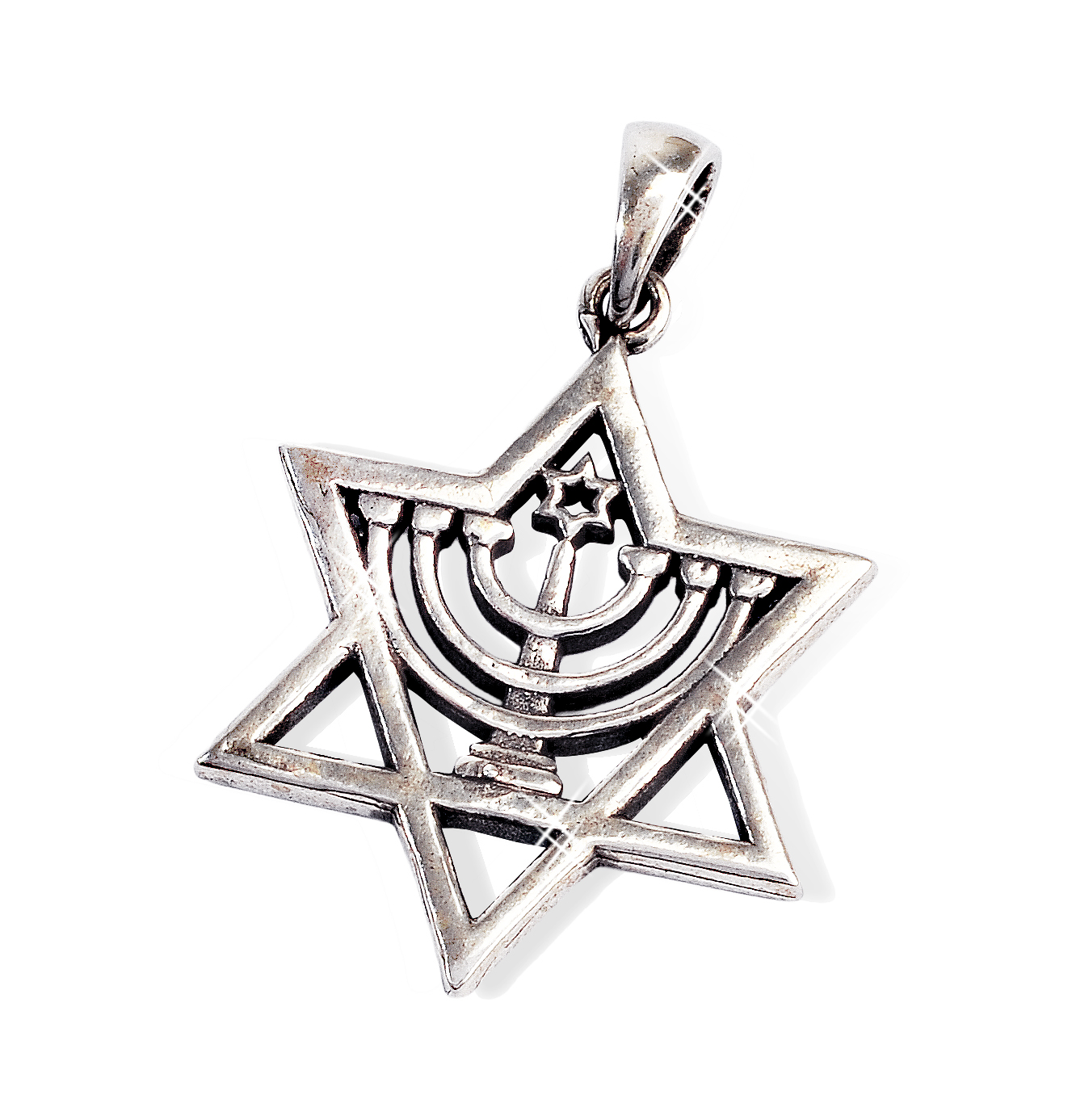 Hanger Davidster en menora | ISRAEL WINKEL